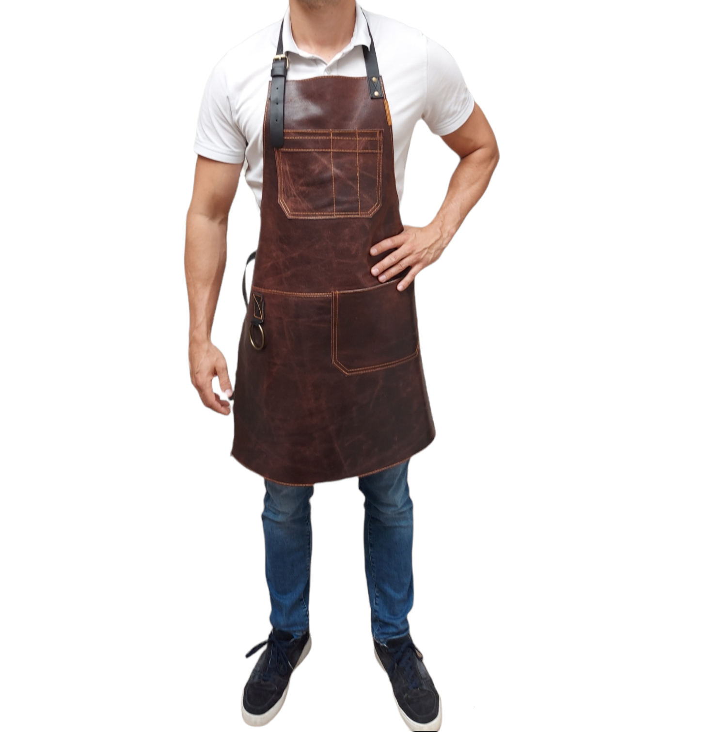 Een leren barbecue schort kiezen. Waar moet je op letten?